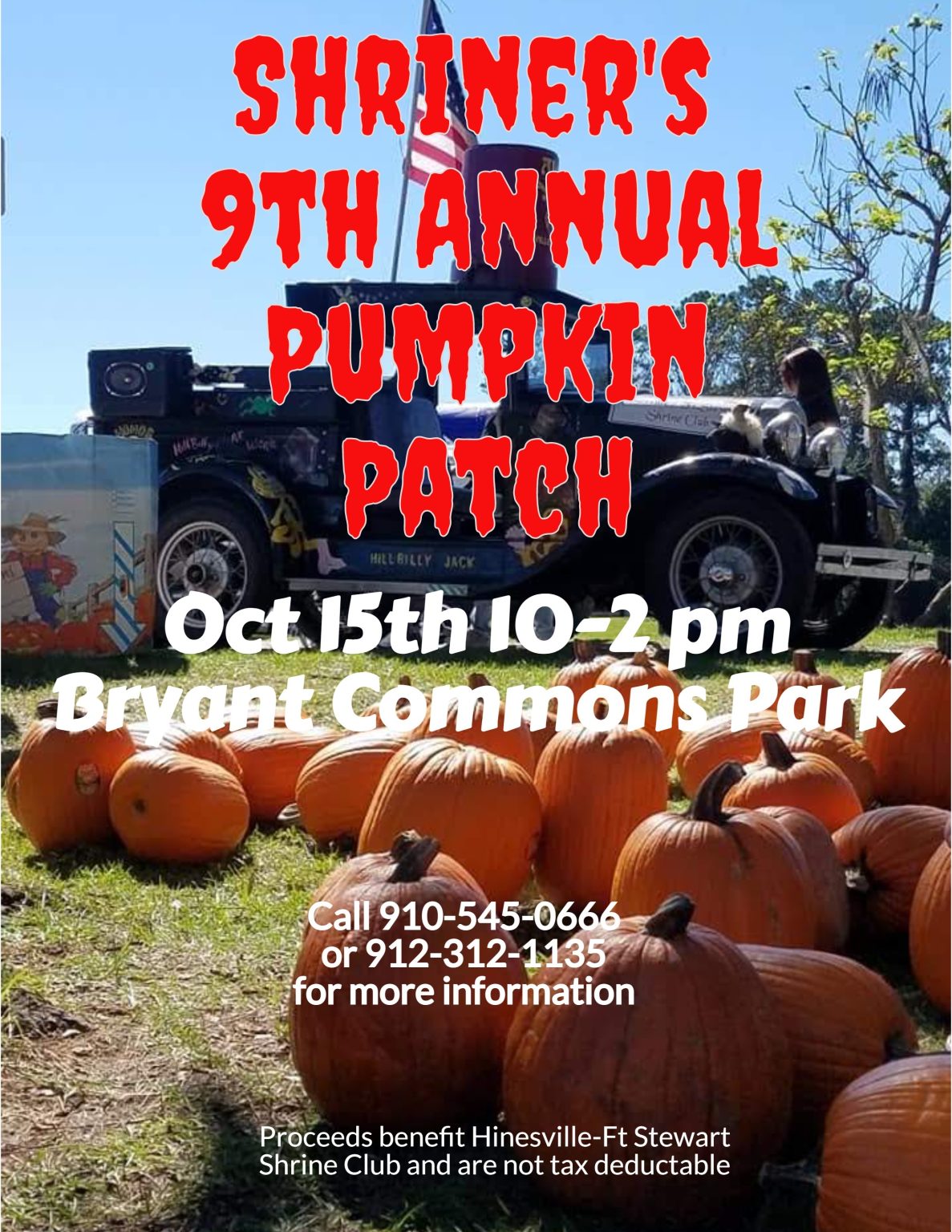 Shriner’s 9th Annual Pumpkin Patch - Liberty County