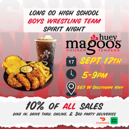 Long Co, High School Boys Wrestling Team Spirit Night - Liberty County