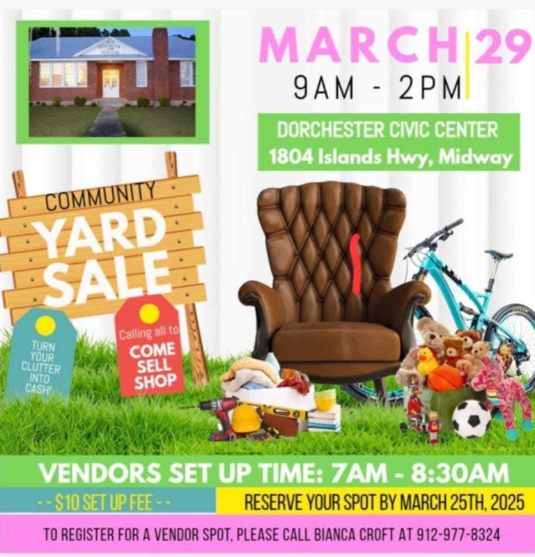 Community Yard Sale at Dorchester Civic Center - Liberty County