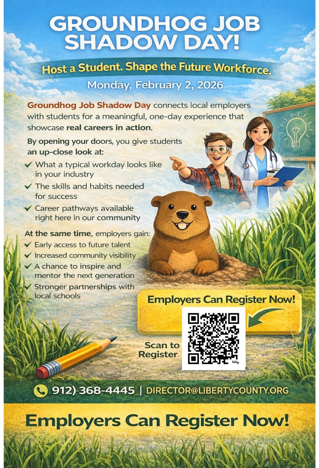 Groundhog Job Shadow Day – Employer Sign Up - Liberty County